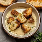 Creamy Garlic Bread Soup