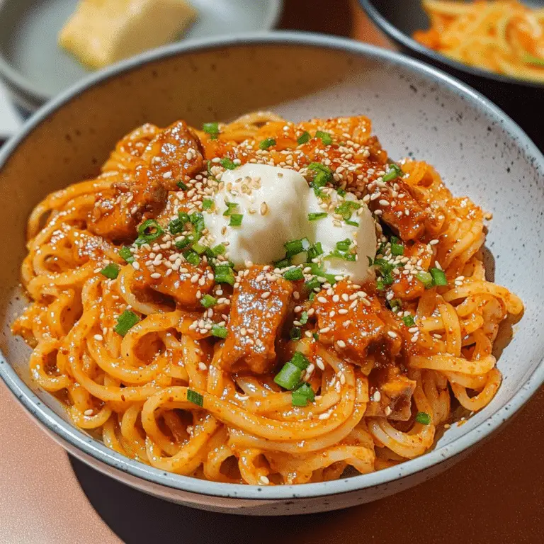 Creamy Korean Ssamjang Pasta