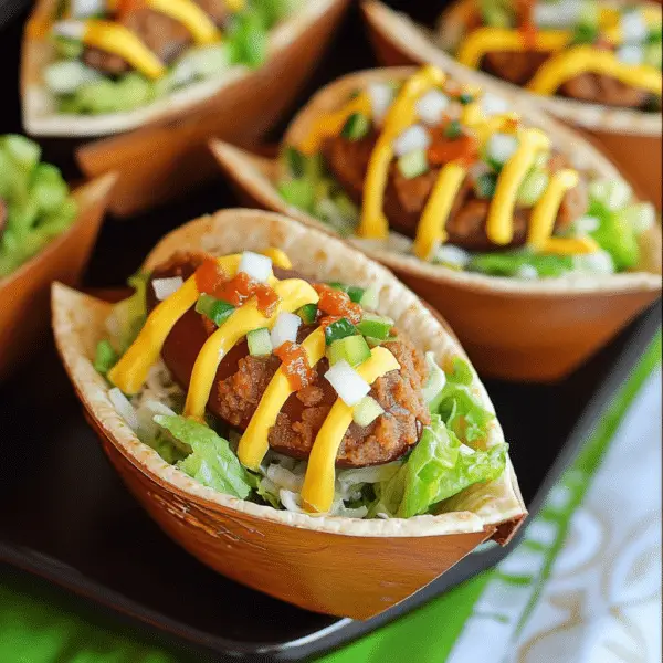 Football Taco Boats